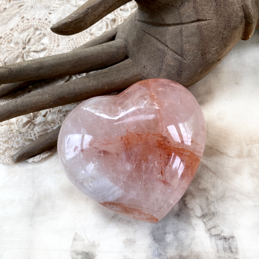 Hematoid Quartz Heart – Spirit Carrier
