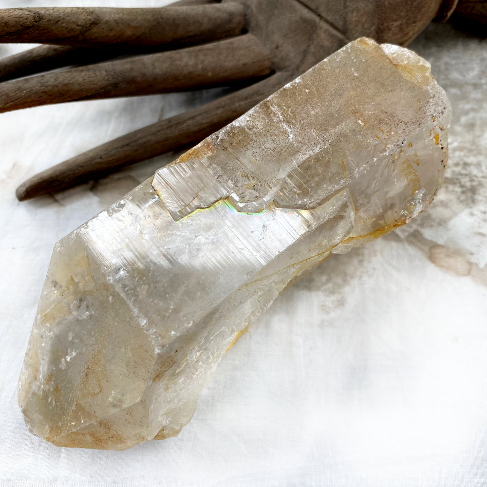 Raw, self-healed Quartz with elestial markings and rainbows – Spirit ...