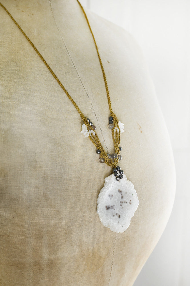 Solar Quartz crystal amulet – Spirit Carrier