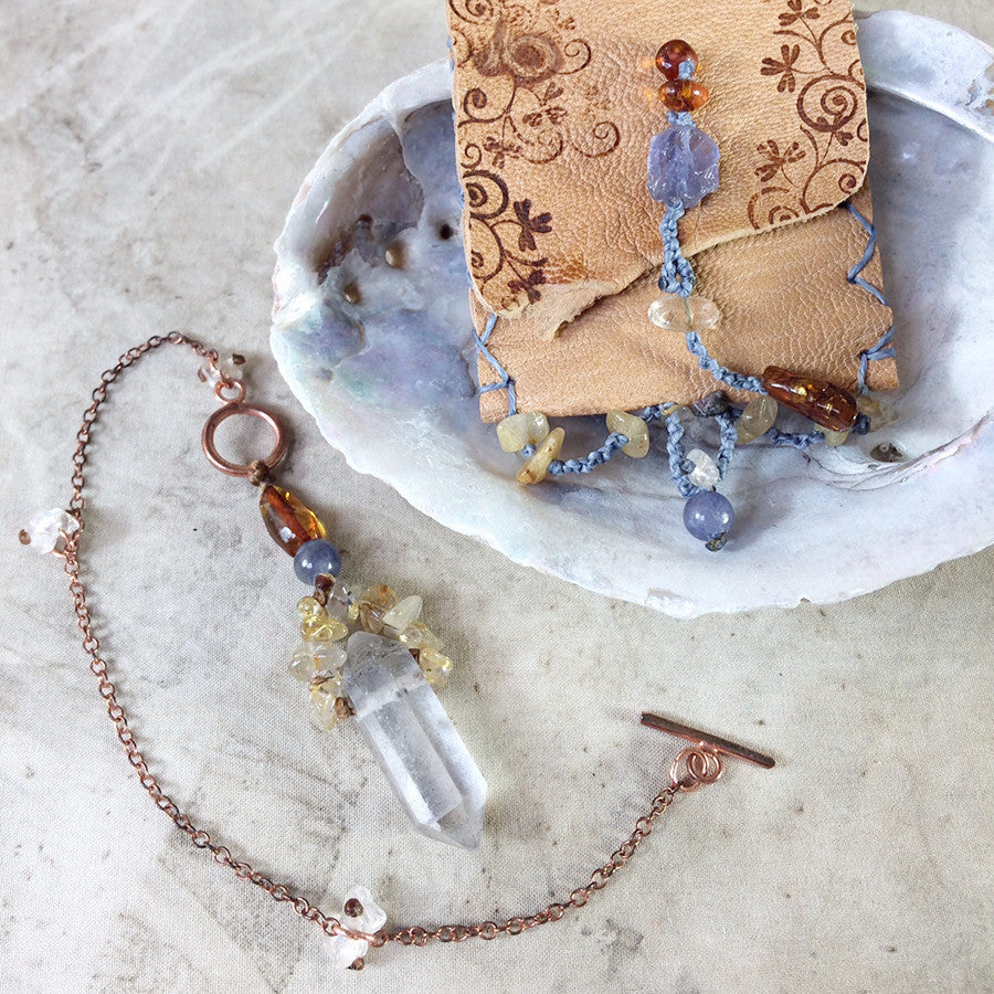 Unique crystal pendulum with decorative carry case – Spirit Carrier