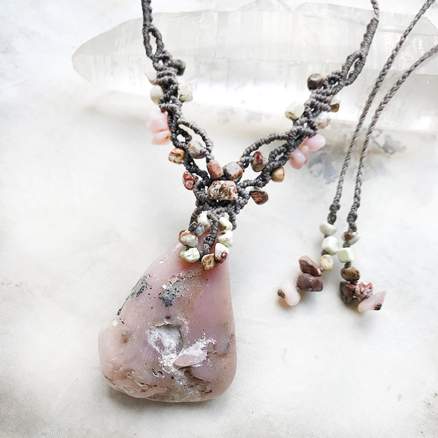 Peruvian Pink Opal ~ crystal healing amulet – Spirit Carrier