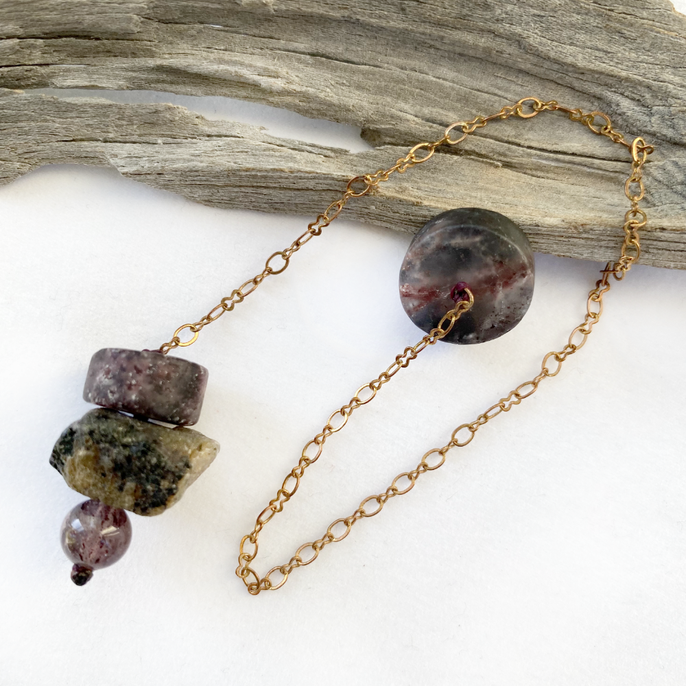 Unique crystal pendulum with pure copper chain – Spirit Carrier