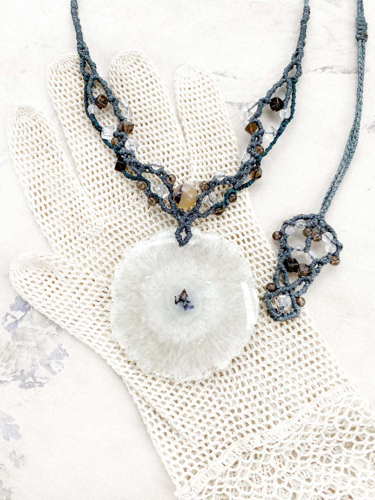 Solar Quartz crystal healing amulet – Spirit Carrier